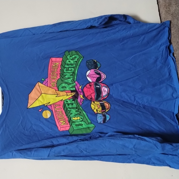 saban's | Shirts | Vintage Mighty Morphin Power Rangers Long Sleeve ...